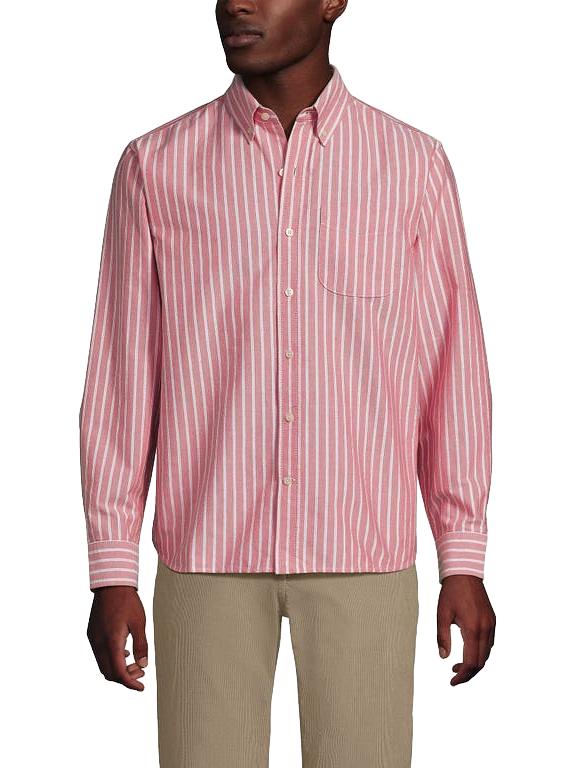 LANDS' END traditional fit comfort-first sail rigger oxford shirt